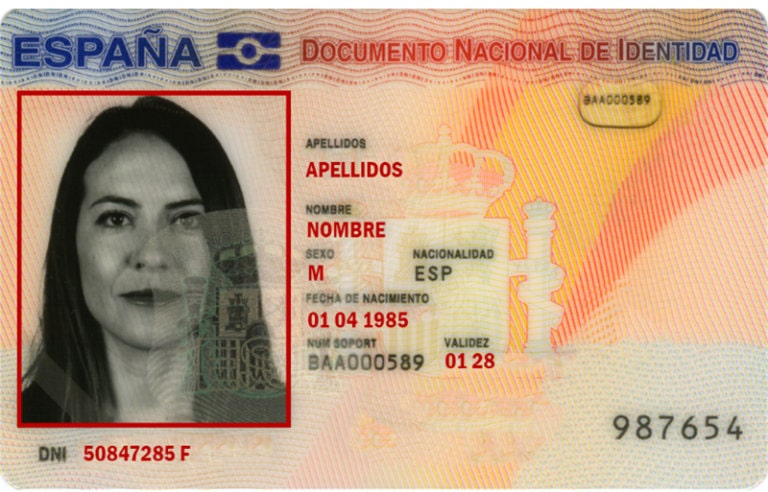 Plantilla de DNI español editable [PSD]